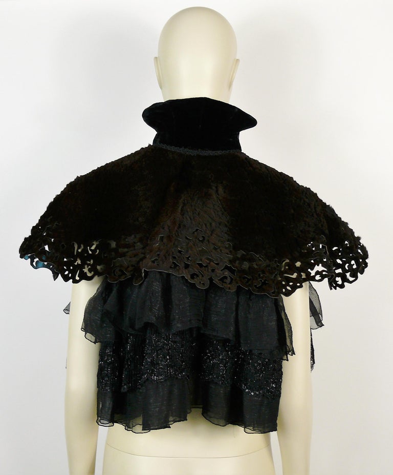 Christian Lacroix Vintage Cape Short Cloak at 1stDibs