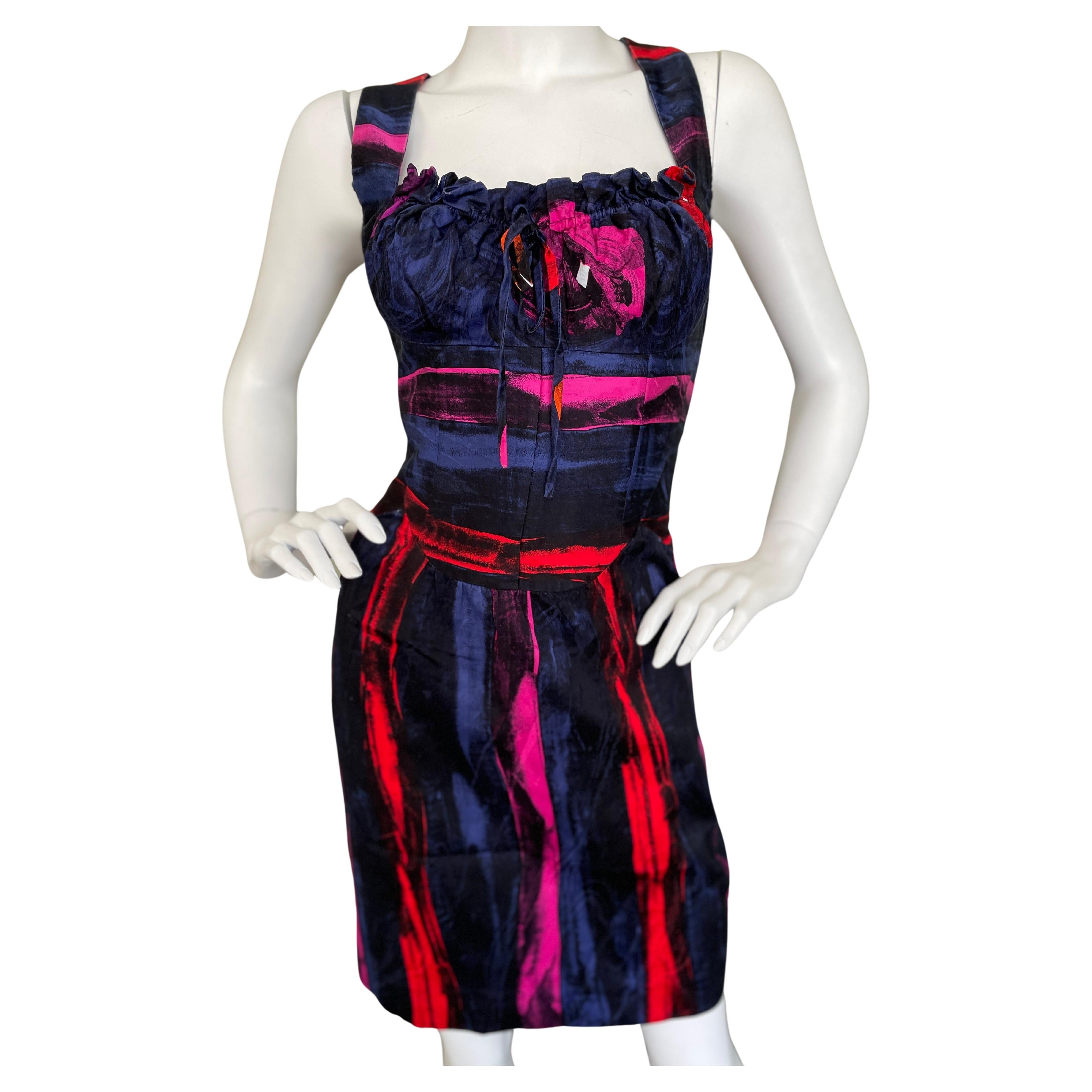 Christian Lacroix Vintage Black Mesh Gown with Gold Slip For Sale at ...