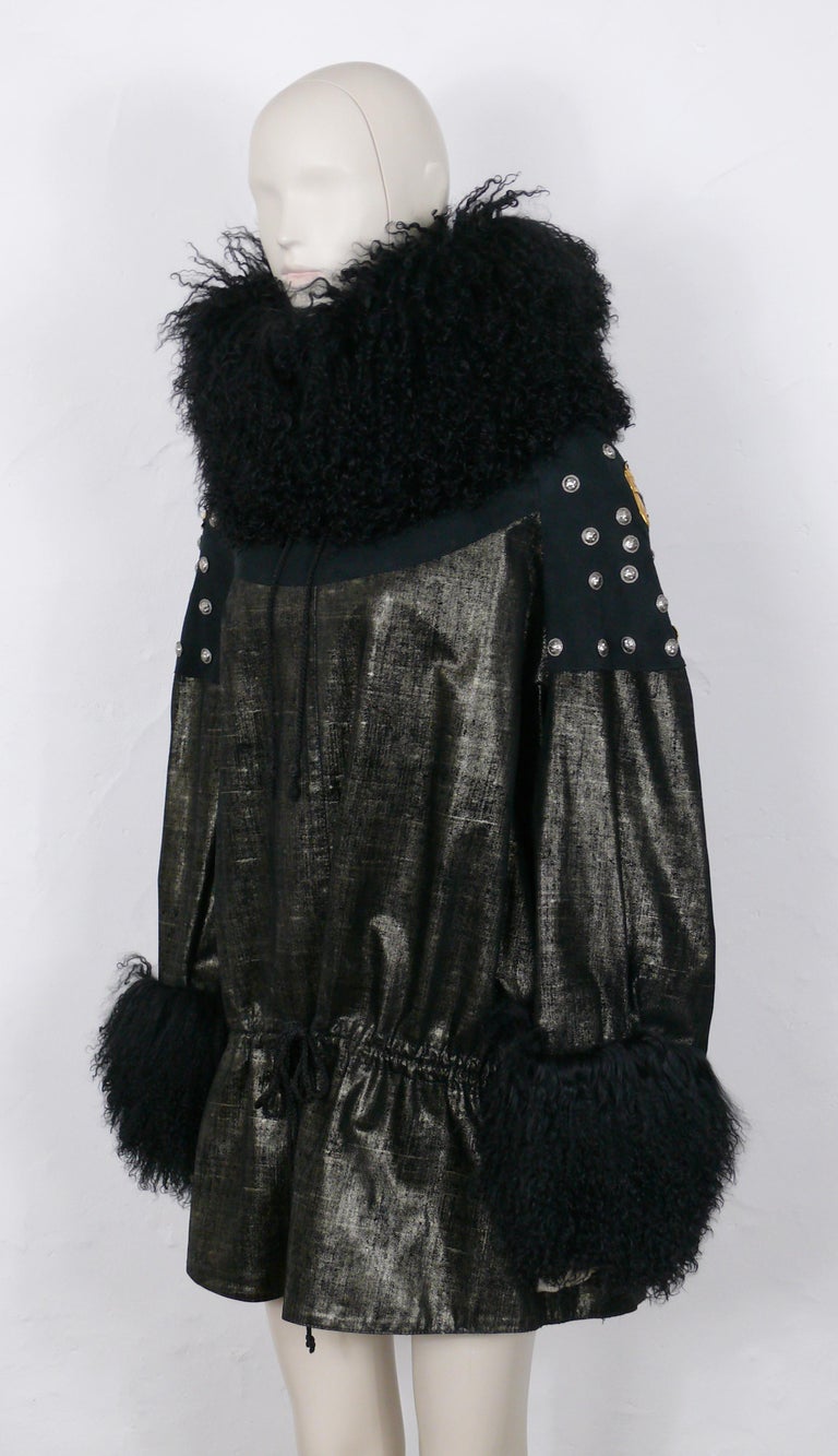Christian Lacroix Vintage Embellished Poncho Coat For Sale at 1stDibs