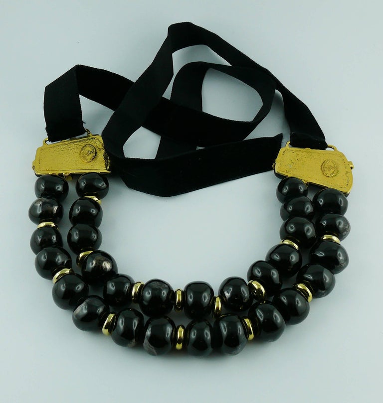 Christian Lacroix Vintage Two Tiered Necklace at 1stDibs