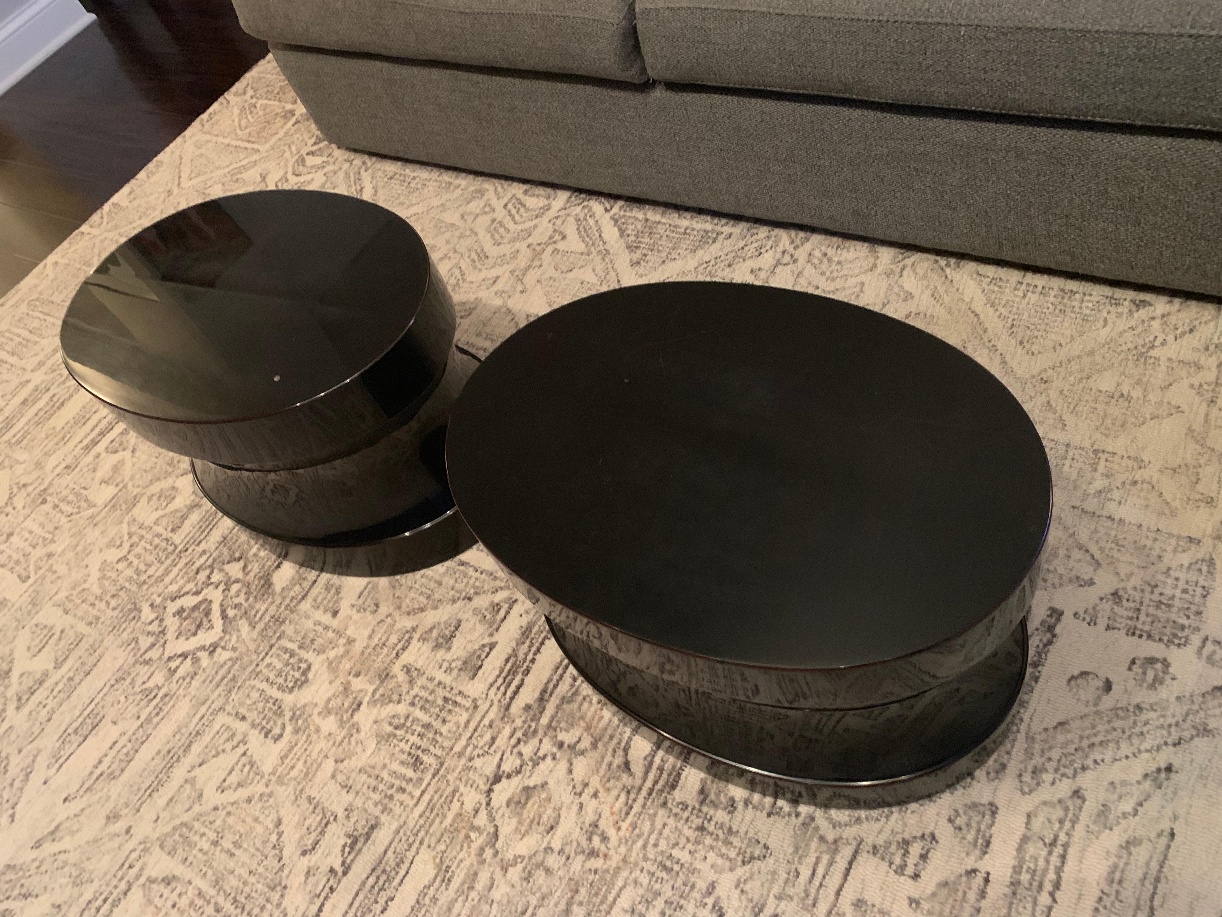 Christian Liaigre Lacquer Fibuste Side Table / 2 Available at 1stDibs