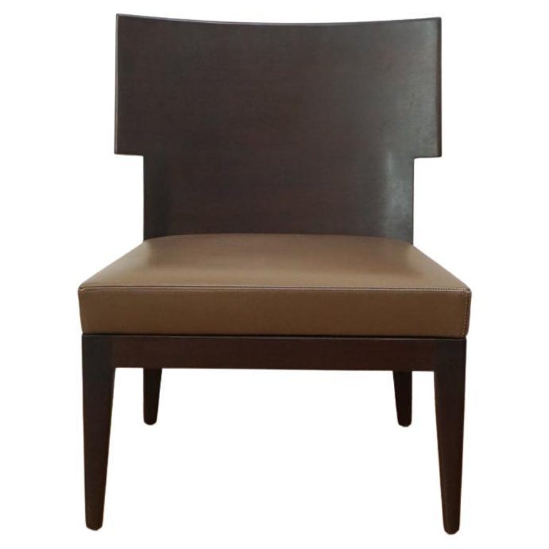 Christian Liaigre Wood Back Barbuda Lounge Chairs For Sale at 1stDibs