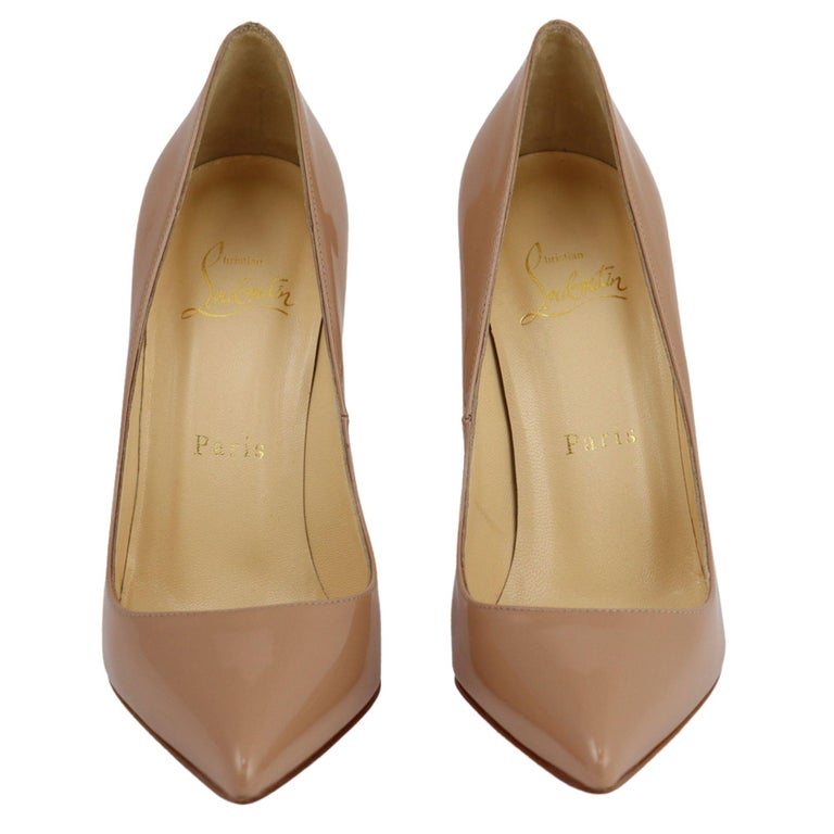Christian Louboutin-37- New So Kate Beige Pumps For Sale at 1stDibs