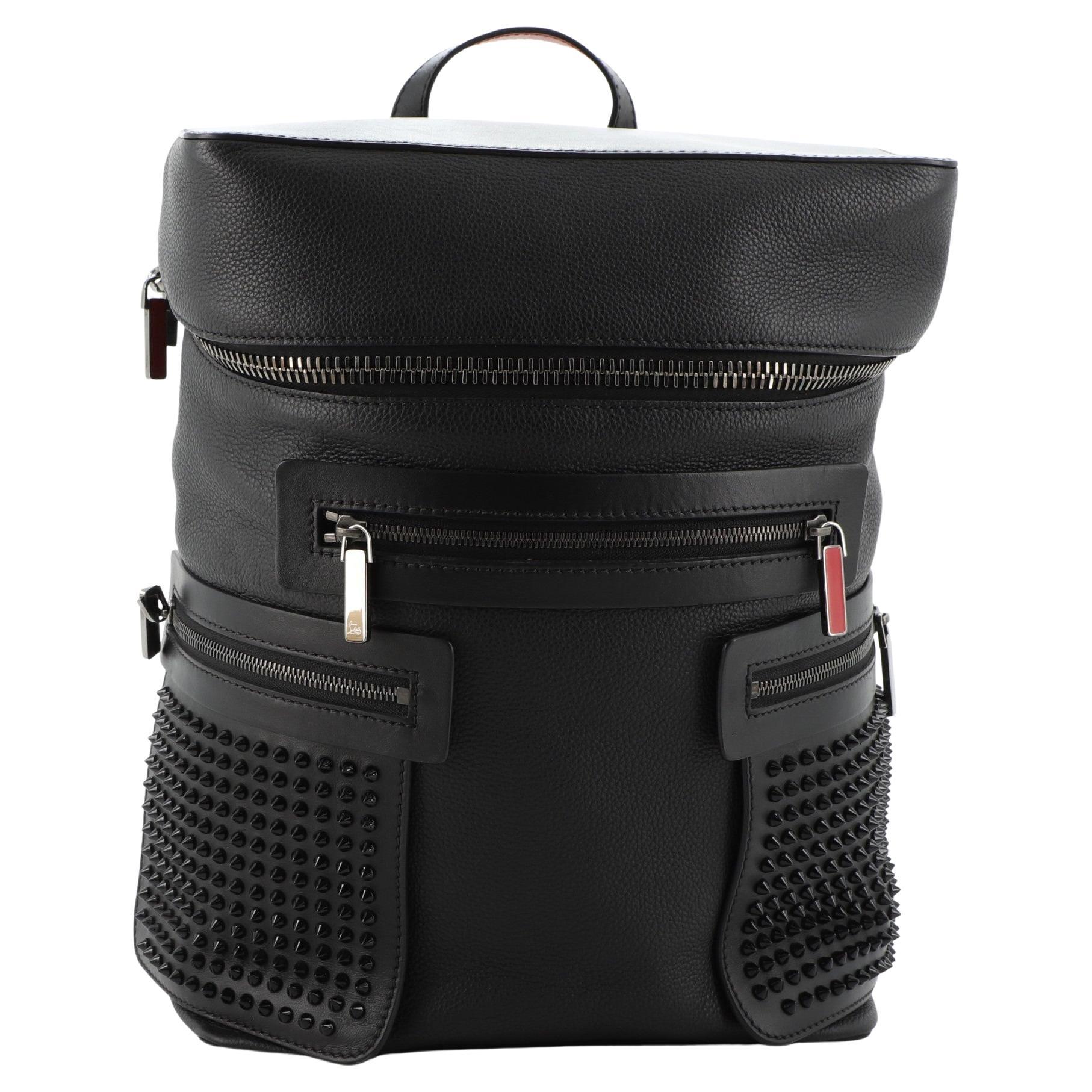 Christian Louboutin Black Nylon Backloubi Backpack For Sale at 1stDibs