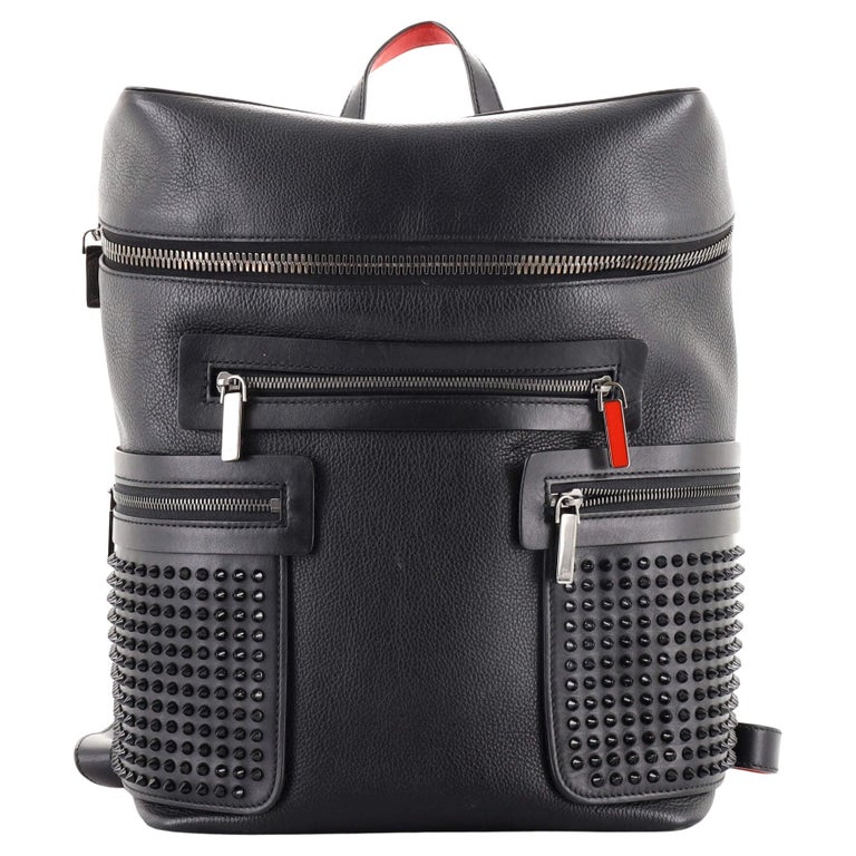 Christian Louboutin Apoloubi Backpack Spiked Leather For Sale at 1stDibs