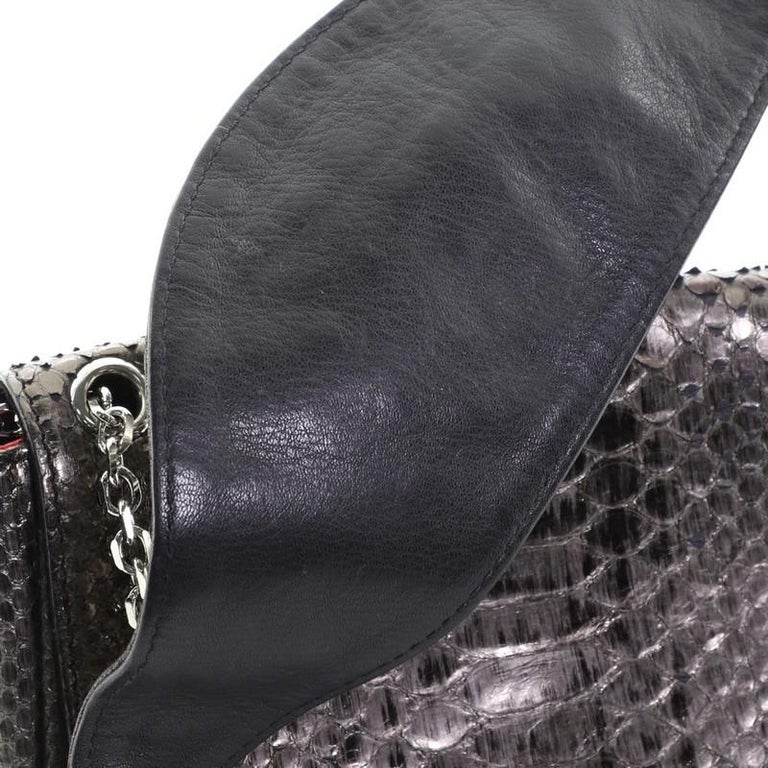 Christian Louboutin Artemis Shoulder Bag Spiked Python Mini at 1stDibs