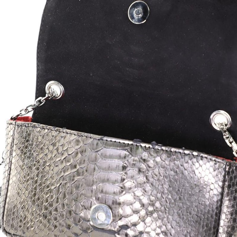 Christian Louboutin Artemis Shoulder Bag Spiked Python Mini at 1stDibs