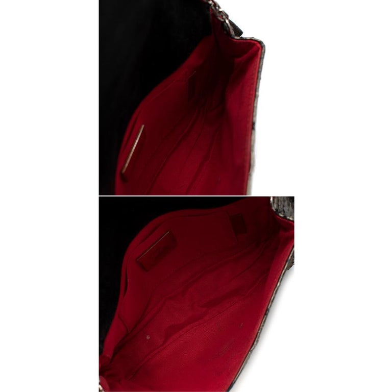 Christian Louboutin Artemis Studded Metallic Python Shoulder Bag For ...