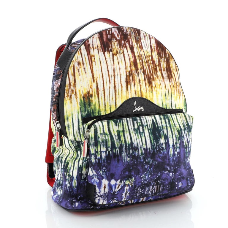 Christian Louboutin Backloubi Backpack Printed Canvas Small at 1stDibs