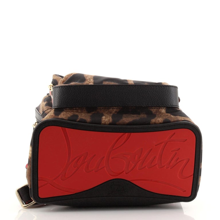 Christian Louboutin Backloubi Backpack Printed Nylon Small at 1stDibs