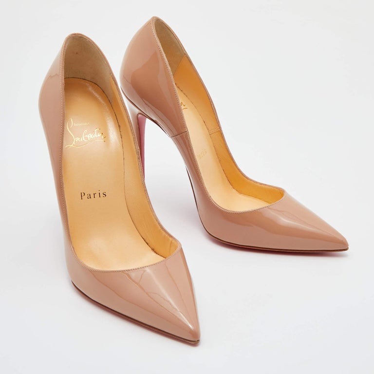 Christian Louboutin Beige Patent Leather So Kate Pumps Size 37 For Sale ...