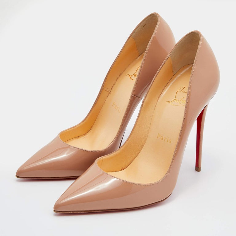 Christian Louboutin Beige Patent Leather So Kate Pumps Size 37 For Sale ...