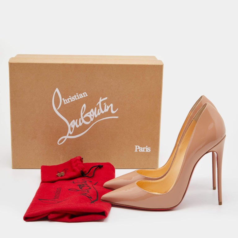 Christian Louboutin Beige Patent Leather So Kate Pumps Size 37 For Sale ...