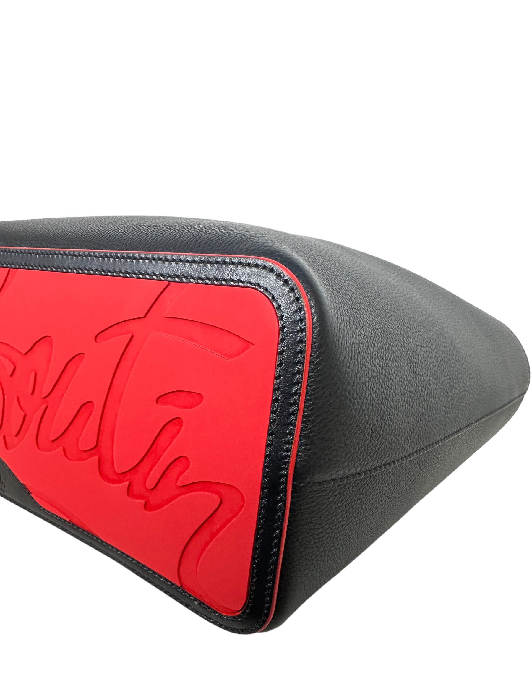 Christian Louboutin Black Calfskin Empire Spikes East West Cabata Tote ...