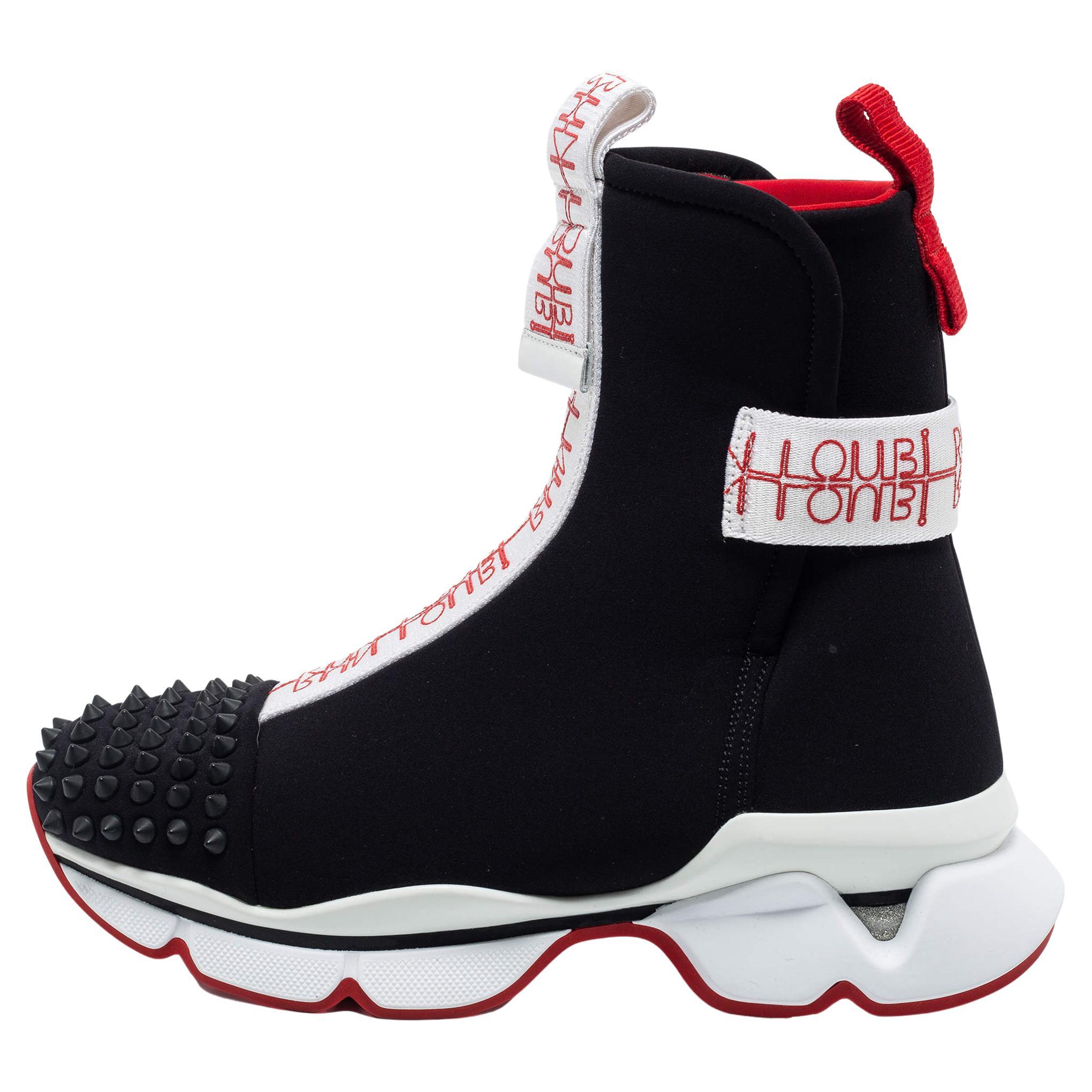 Christian Louboutin Spiked Python Slip On Sneakers EU 43 UK 9 US 10 For ...