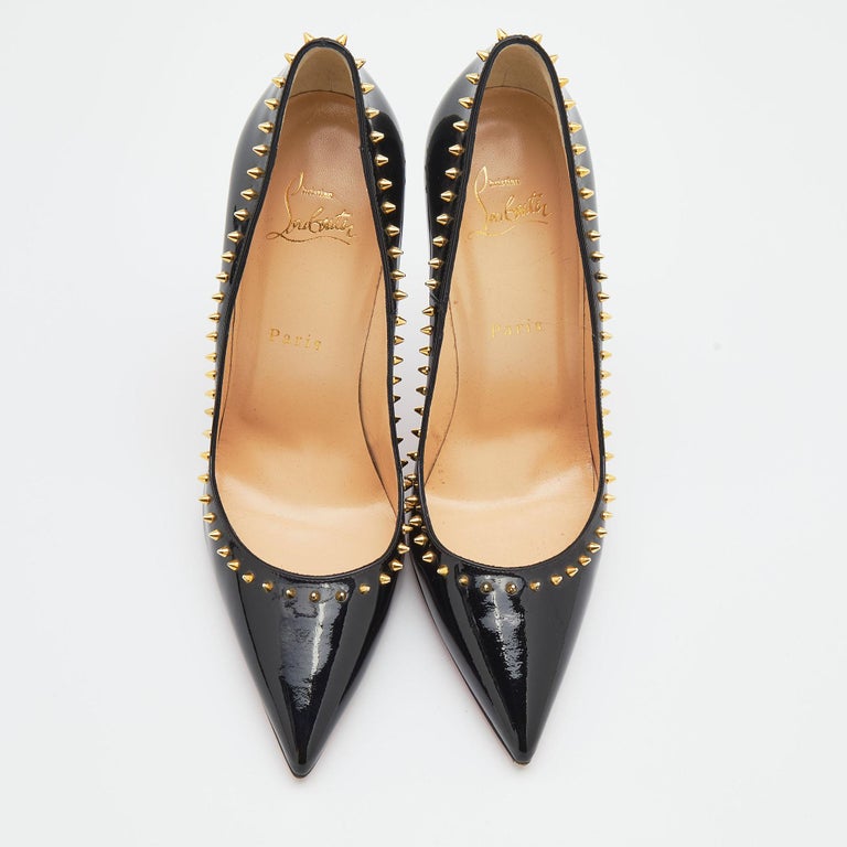 Christian Louboutin Black Patent Leather Anjalina Pumps Size 39 For ...