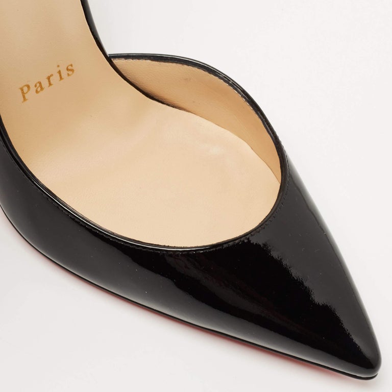 Christian Louboutin Black Patent Leather Iriza Pumps Size 36 For Sale ...