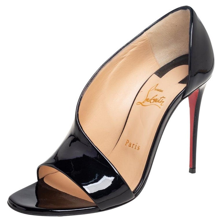 Christian Louboutin Black Patent Leather Phoebe Pumps Size 39 For Sale ...