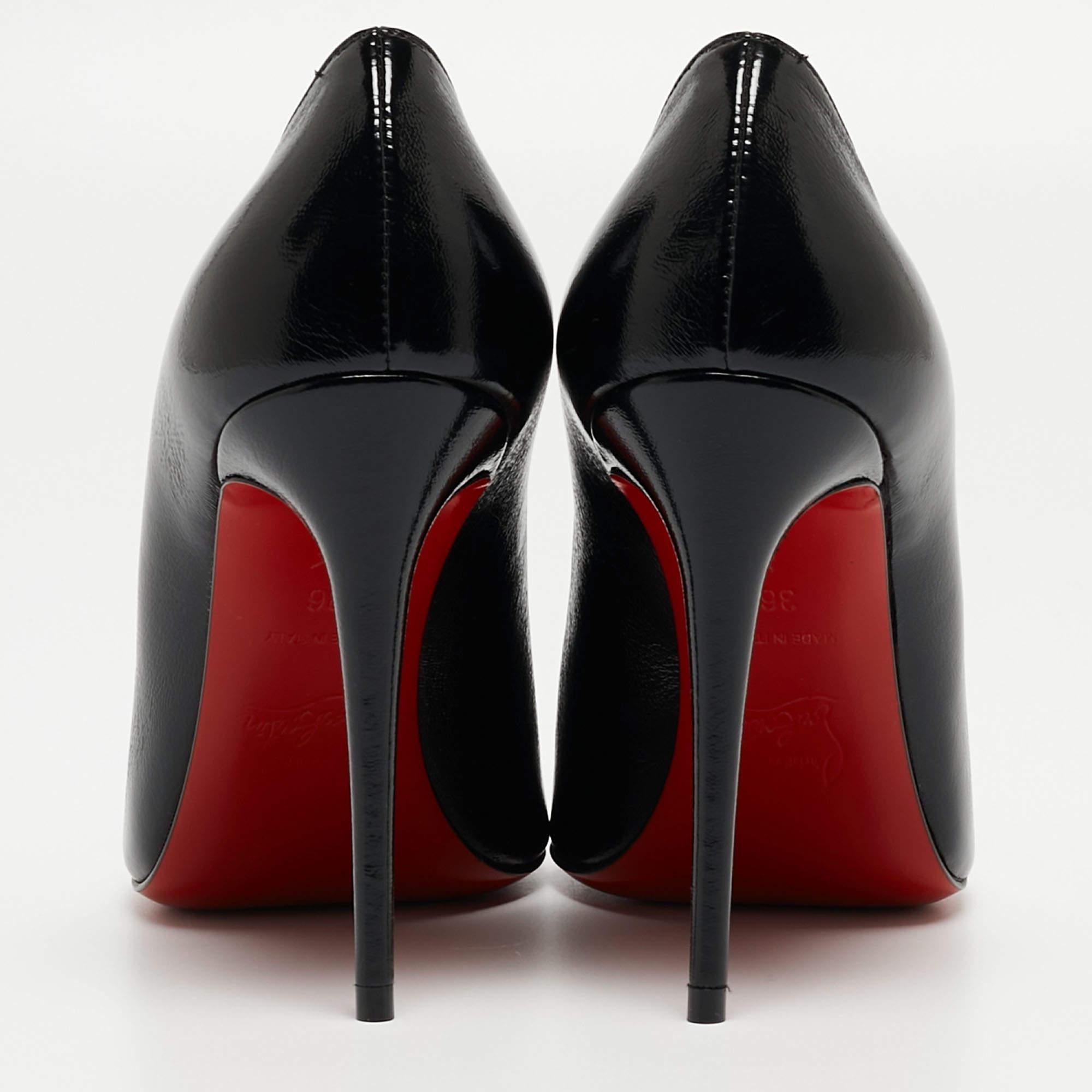 Christian Louboutin Black Patent Leather So Kate Pumps Size 36 For Sale ...