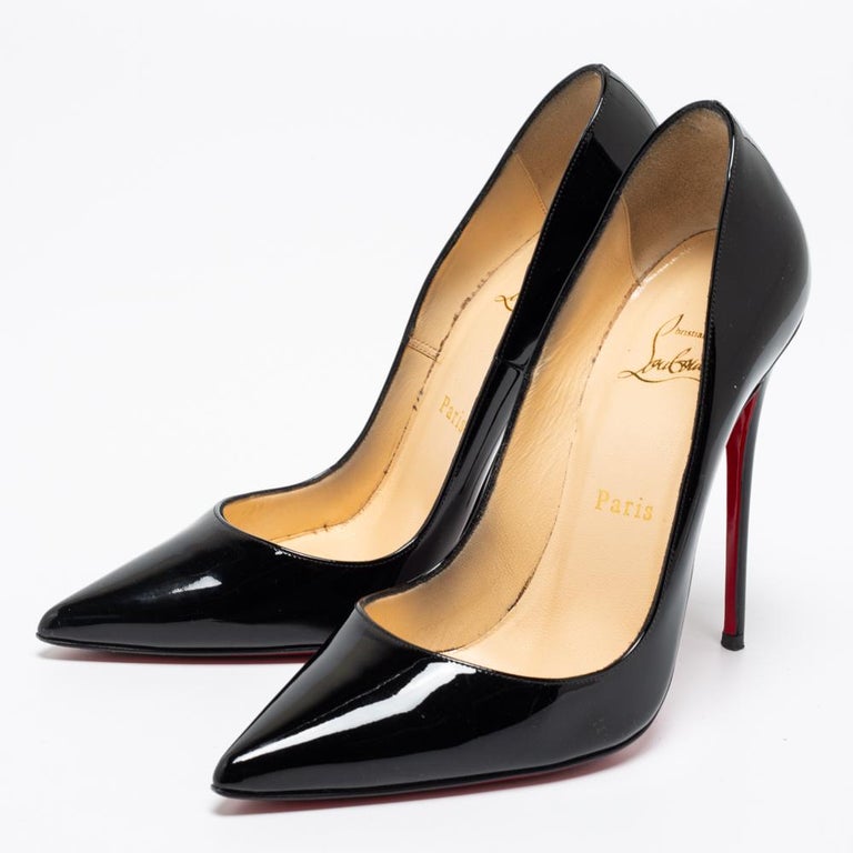 Christian Louboutin Black Patent Leather So Kate Pumps Size 38 For Sale ...