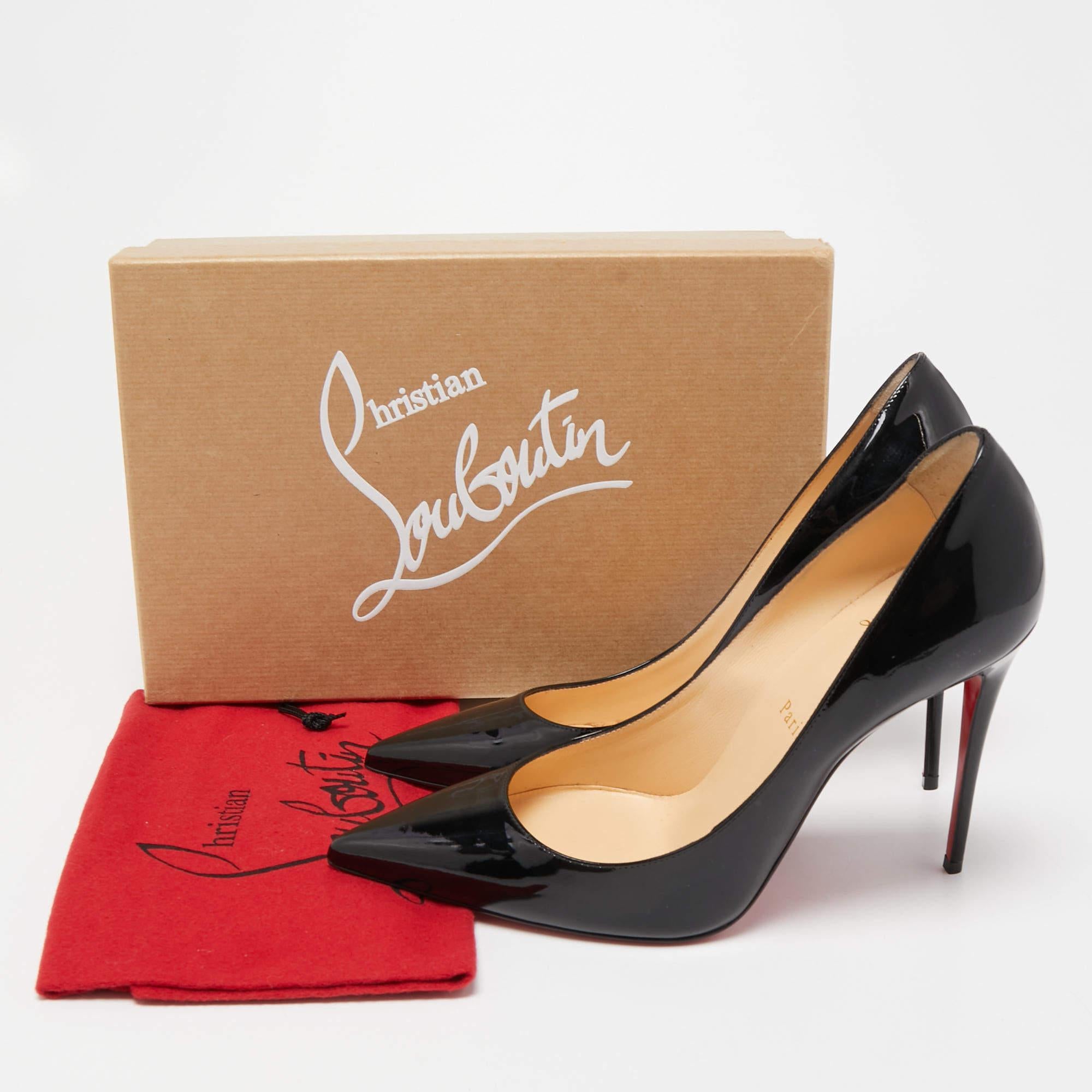 Christian Louboutin Black Patent Leather So Kate Pumps Size 40 For Sale ...