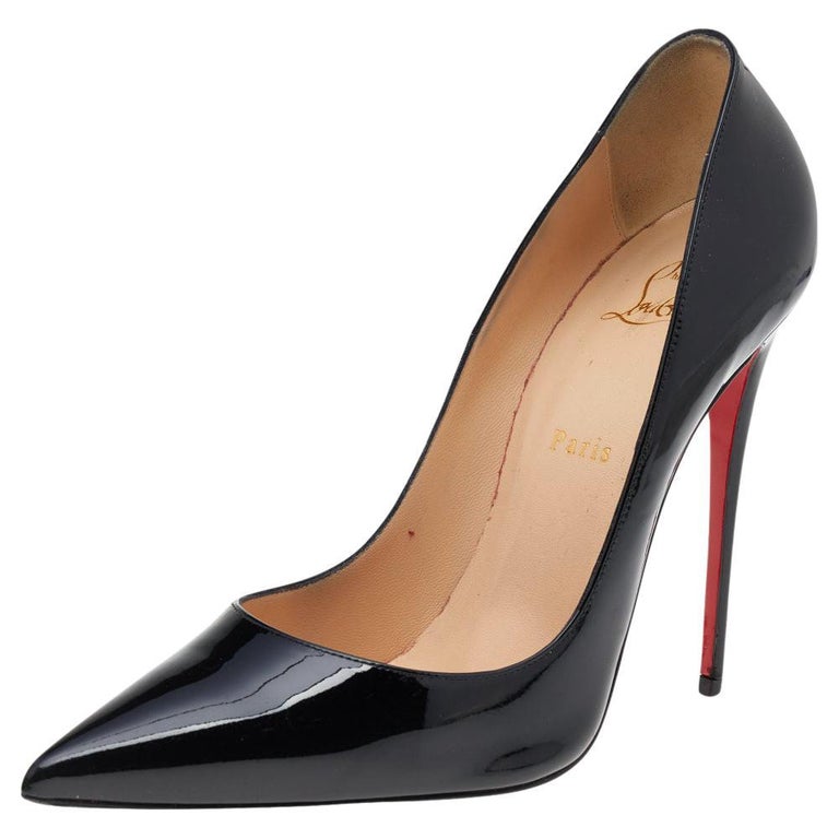 Christian Louboutin Black Patent Leather So Kate Pumps Size 41.5 at 1stDibs