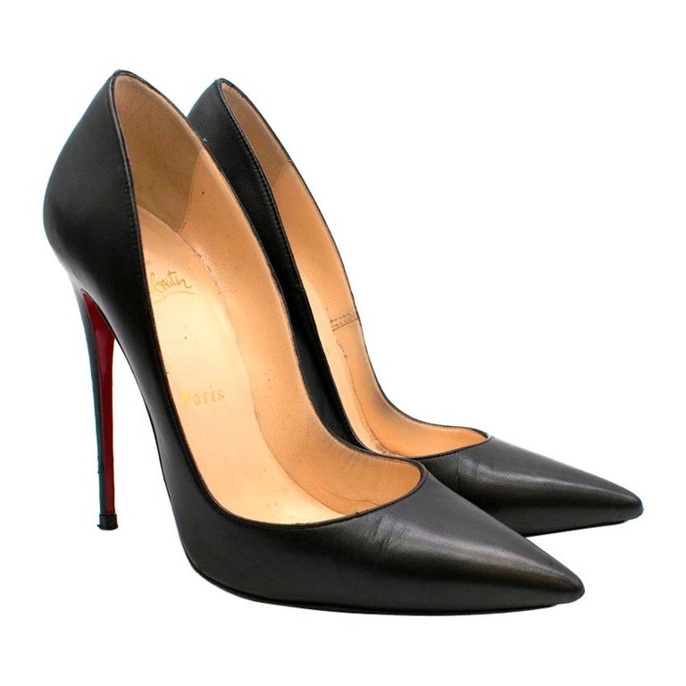Christian Louboutin Black So Kate 120 leather pumps 38 at 1stDibs
