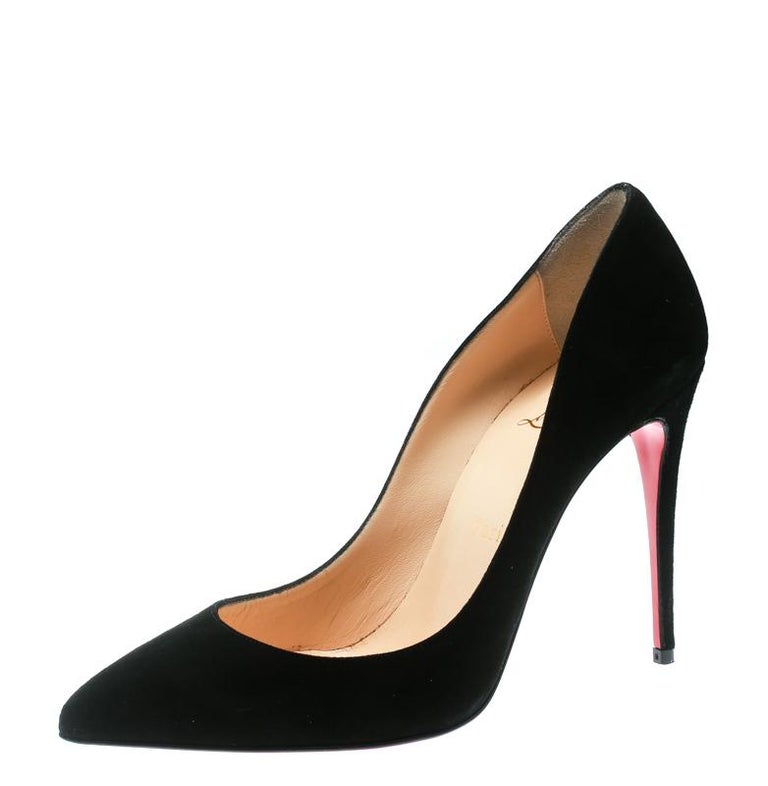 Christian Louboutin Black Suede So Kate Pumps Size 38 For Sale at 1stDibs