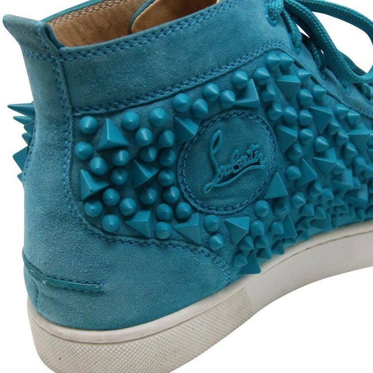 Christian Louboutin Classic Louis Flat Studded Spikes 41 Men's High Top ...