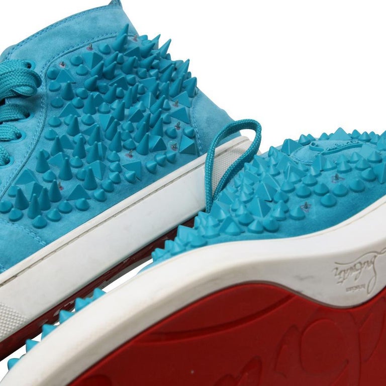 Christian Louboutin Classic Louis Flat Studded Spikes 41 Men's High Top ...