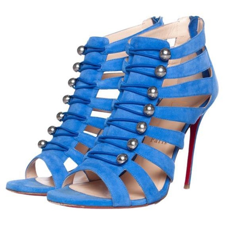 Christian Louboutin, Denis cut out open toe sandal For Sale at 1stDibs