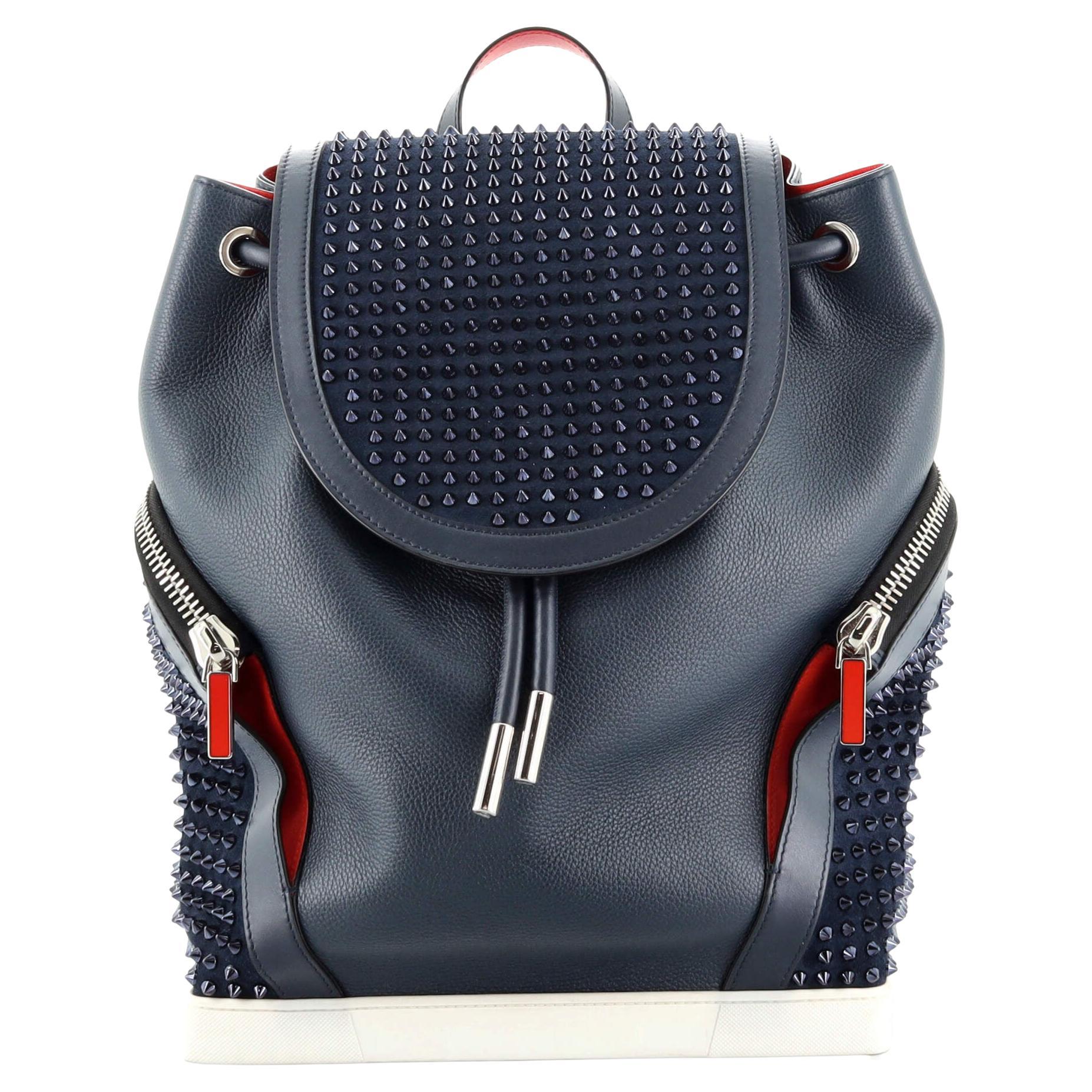 Christian Louboutin Black Nylon Backloubi Backpack For Sale at 1stDibs