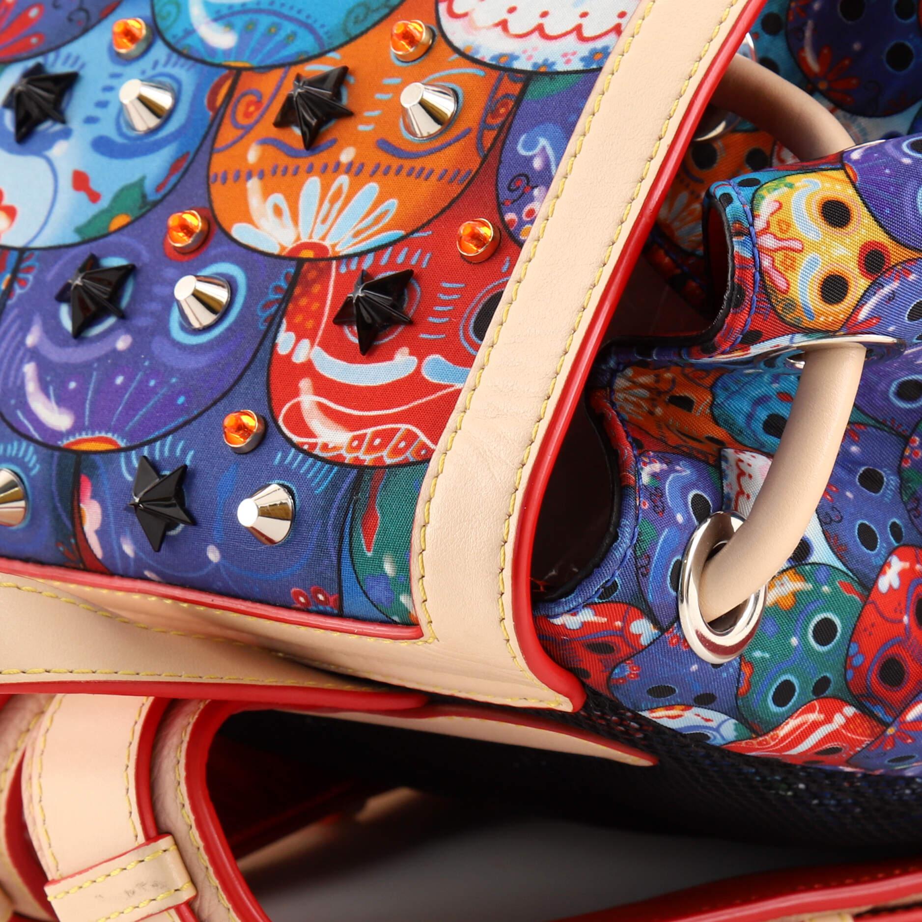 Christian Louboutin Explorafunk Backpack Spiked Printed Nylon at ...