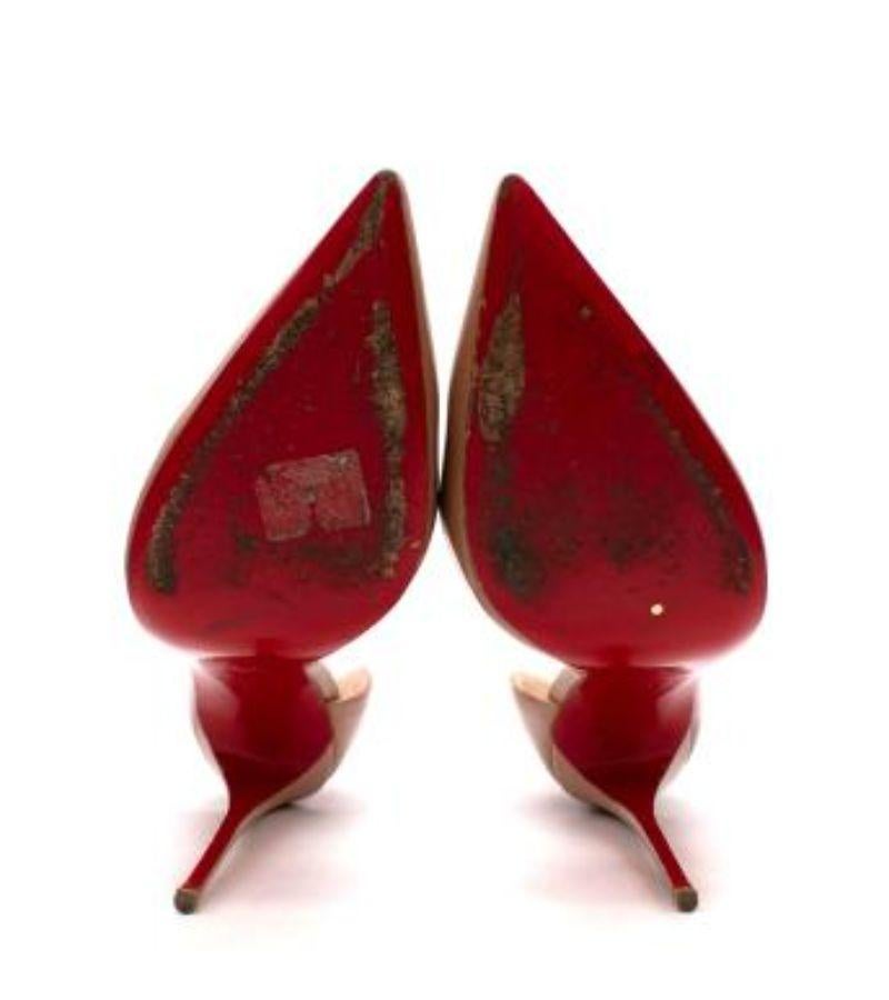 Christian Louboutin Iriza 120 Patent Half D'Orsay Pumps For Sale at 1stDibs