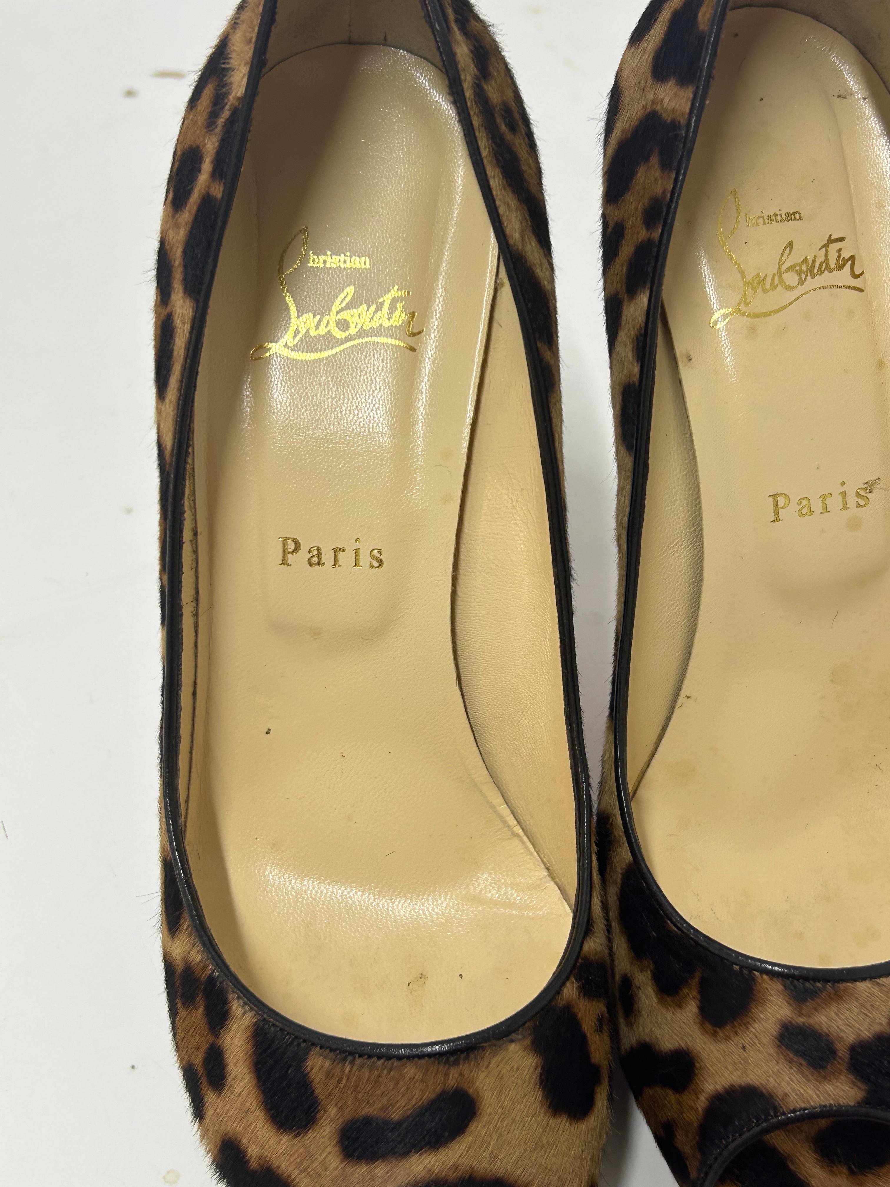 Christian Louboutin Leopard Print Very Prive Pumps Size EU 40 For Sale ...