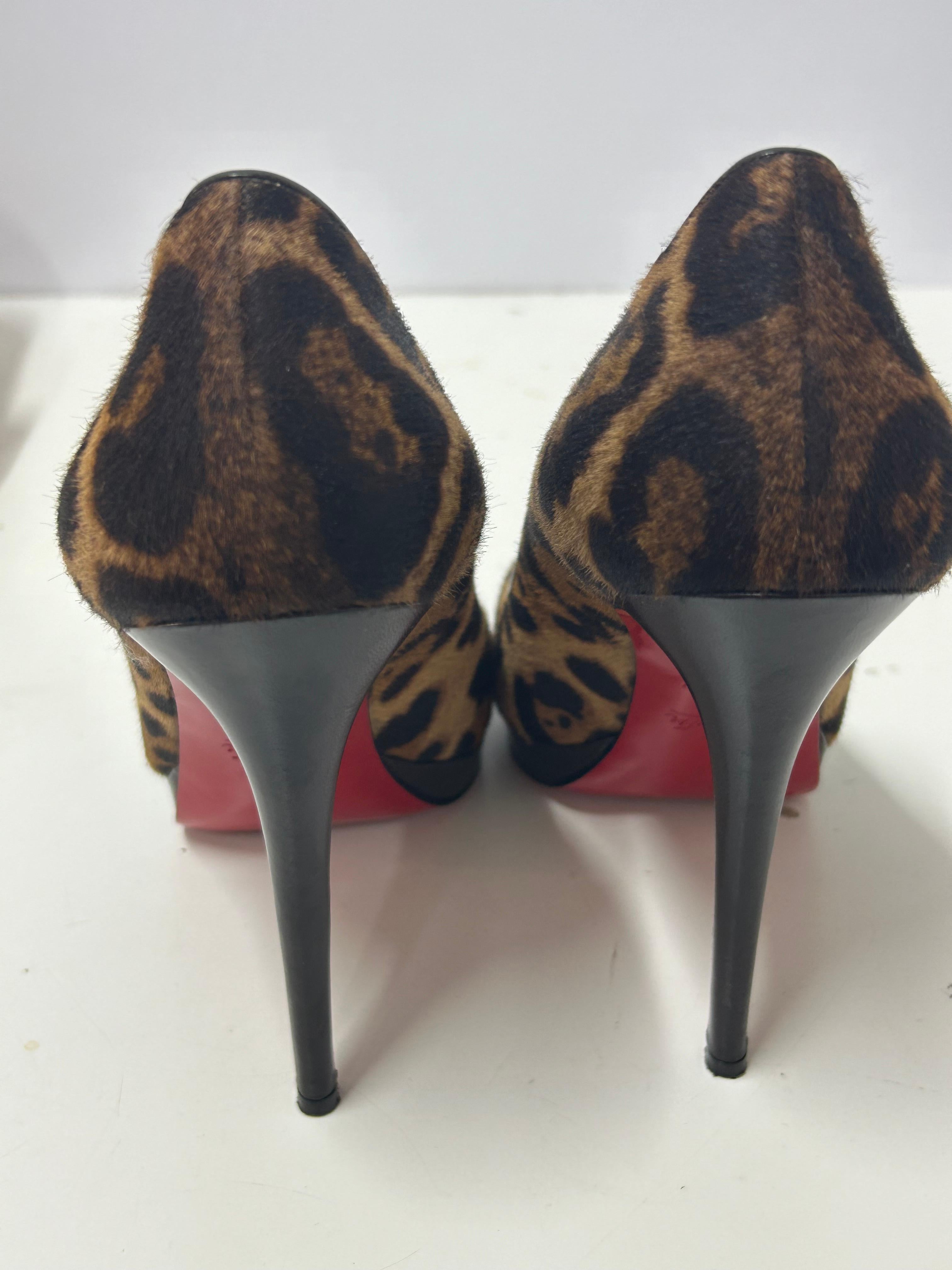 Christian Louboutin Leopard Print Very Prive Pumps Size EU 40 For Sale ...