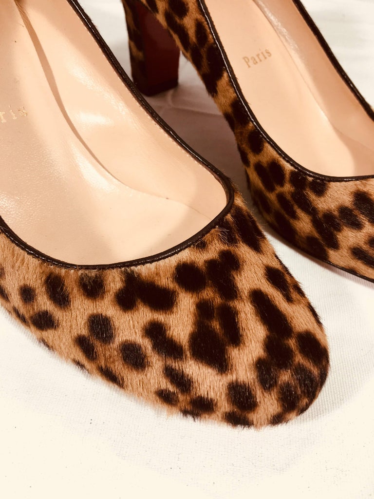 Christian Louboutin Leopard Pumps at 1stdibs