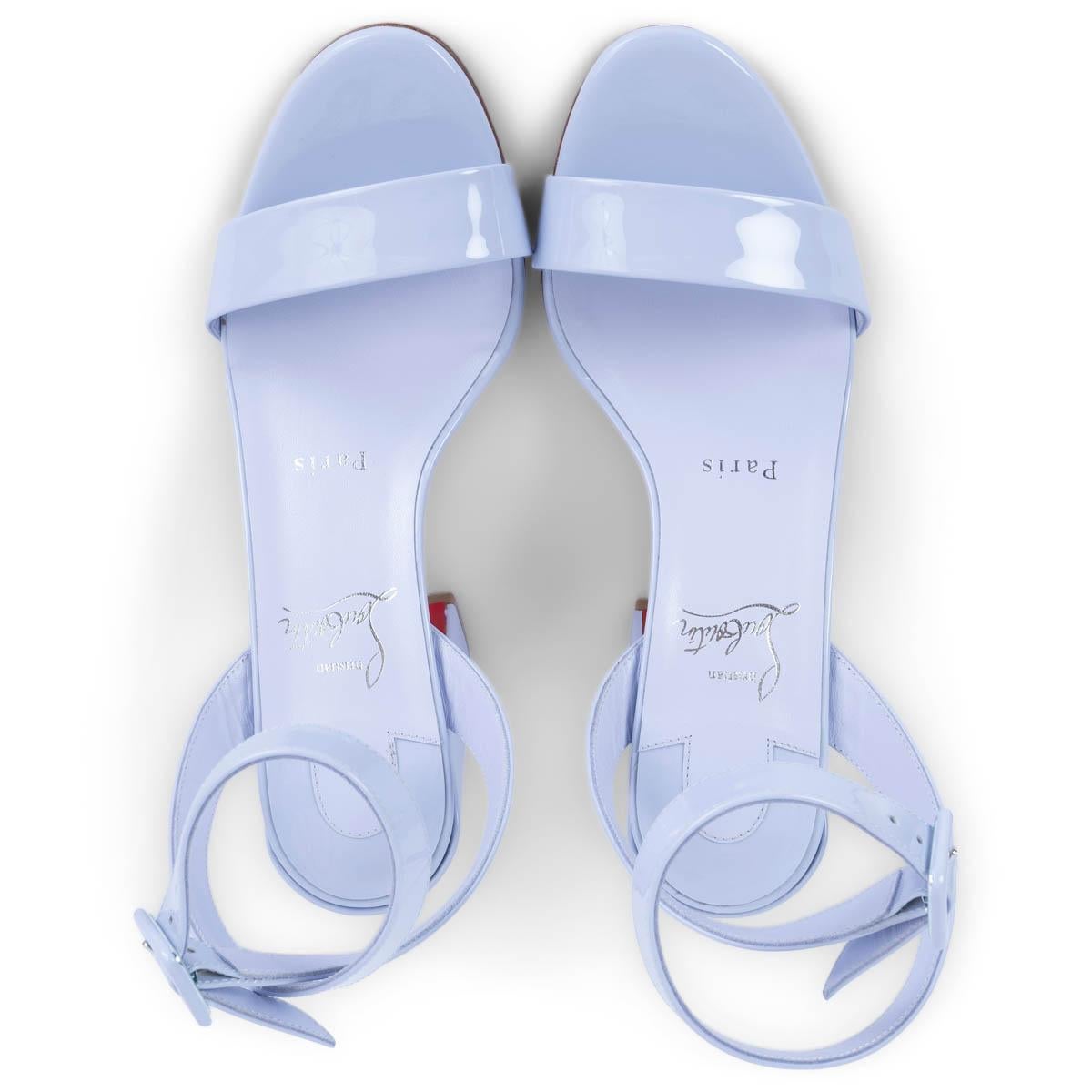 CHRISTIAN LOUBOUTIN lilac patent leather MISS SABINA 85 Sandals Shoes ...