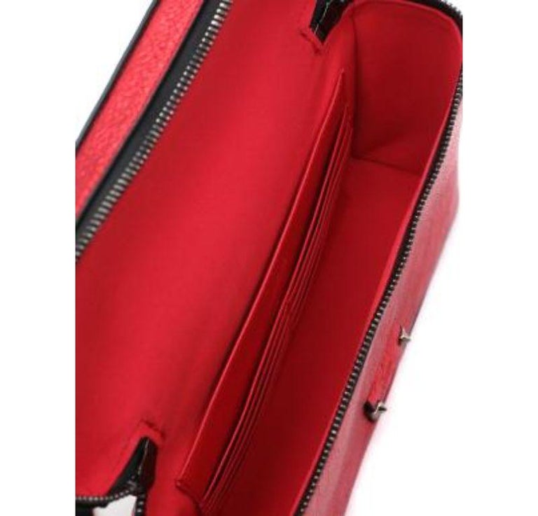 Christian Louboutin Metallic Red Leather Kypipouch Bag For Sale at 1stDibs