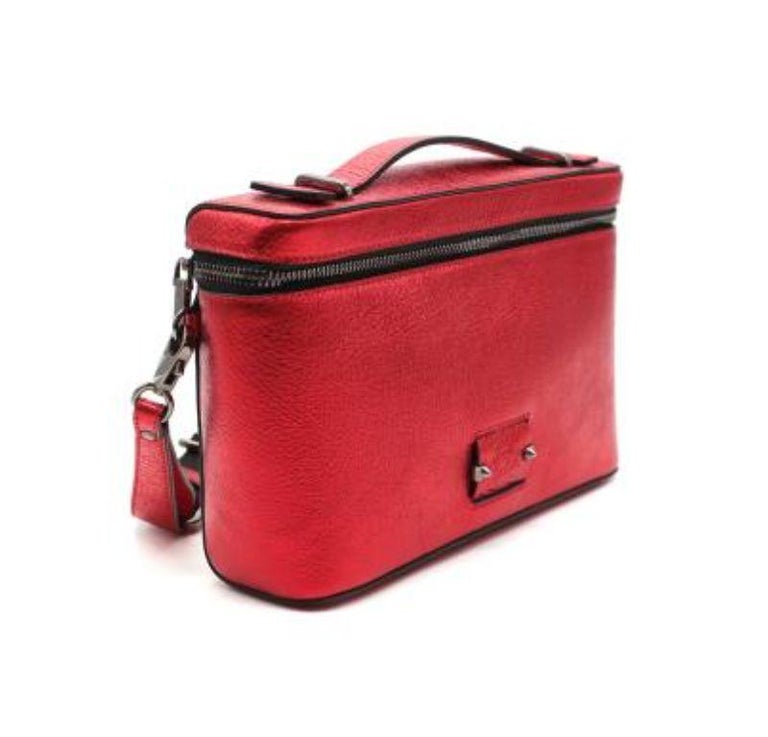 Christian Louboutin Metallic Red Leather Kypipouch Bag For Sale at 1stDibs