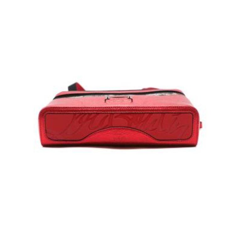 Christian Louboutin Metallic Red Leather Kypipouch Bag For Sale at 1stDibs