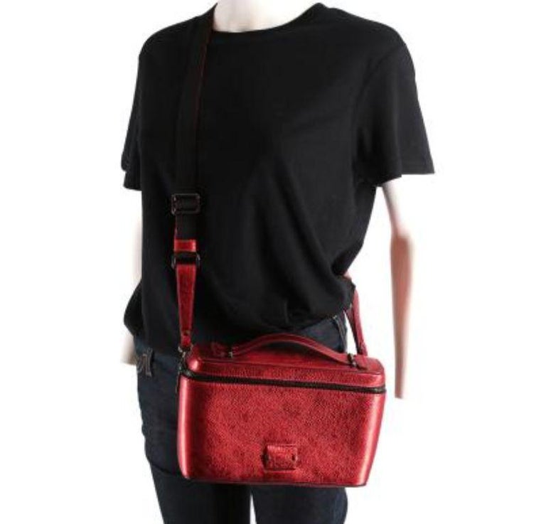 Christian Louboutin Metallic Red Leather Kypipouch Bag For Sale at 1stDibs