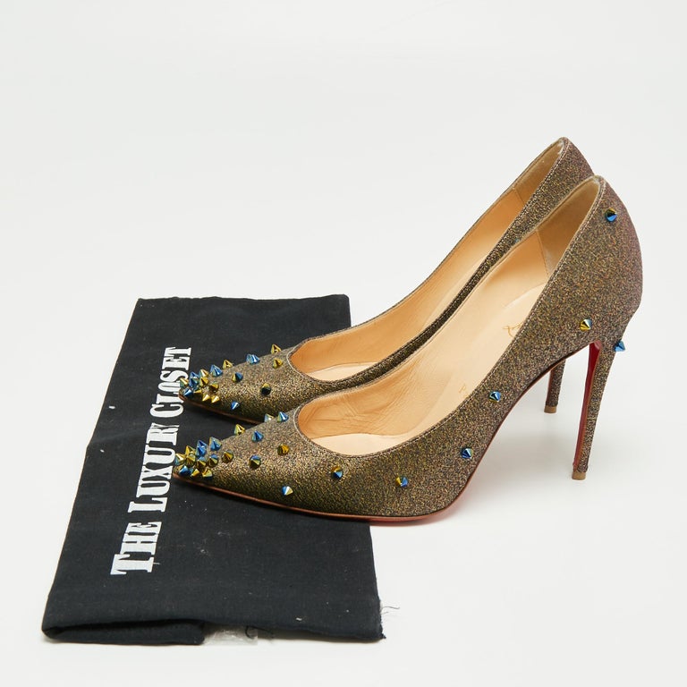 Christian Louboutin Multicolor Fabric Degraspike Pumps Size 39 For Sale ...