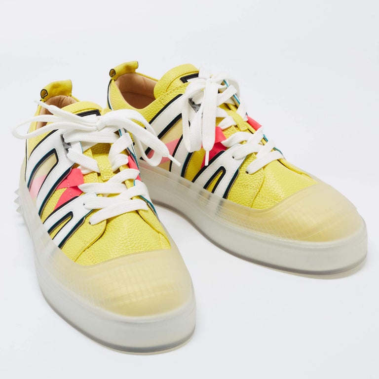 Christian Louboutin Multicolor Leather and Rubber Vida Viva Sneakers ...
