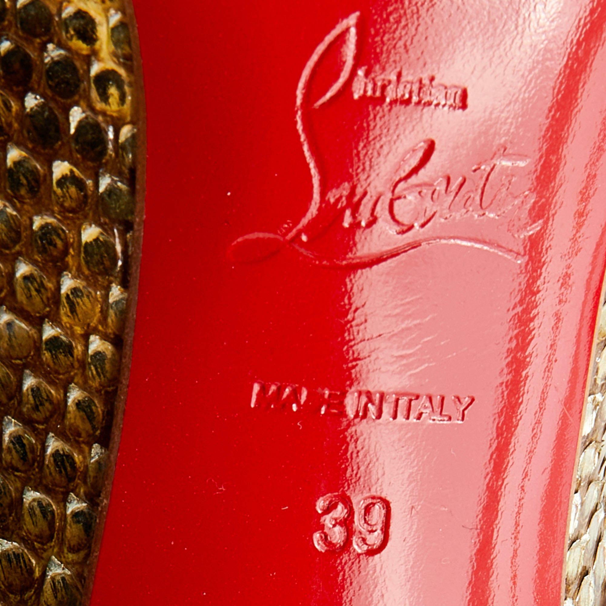 Christian Louboutin Multicolor Python So Kate Pointed Toe Pumps Size 39 ...