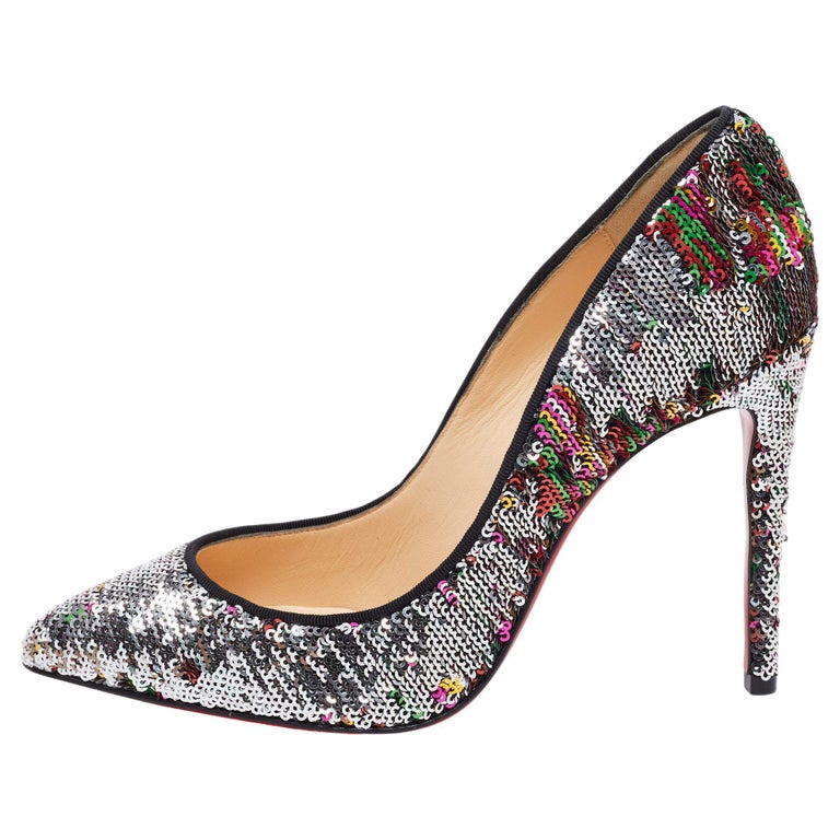 Christian Louboutin Multicolor Sequins Pigalle Pumps Size 36 For Sale ...