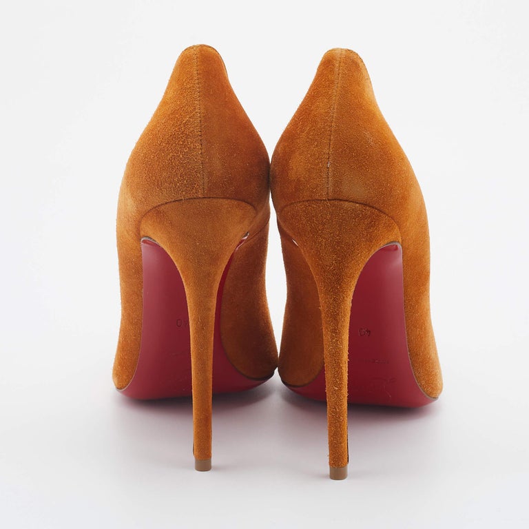 Christian Louboutin Mustard Yellow Suede So Kate Pumps Size 40 For Sale ...