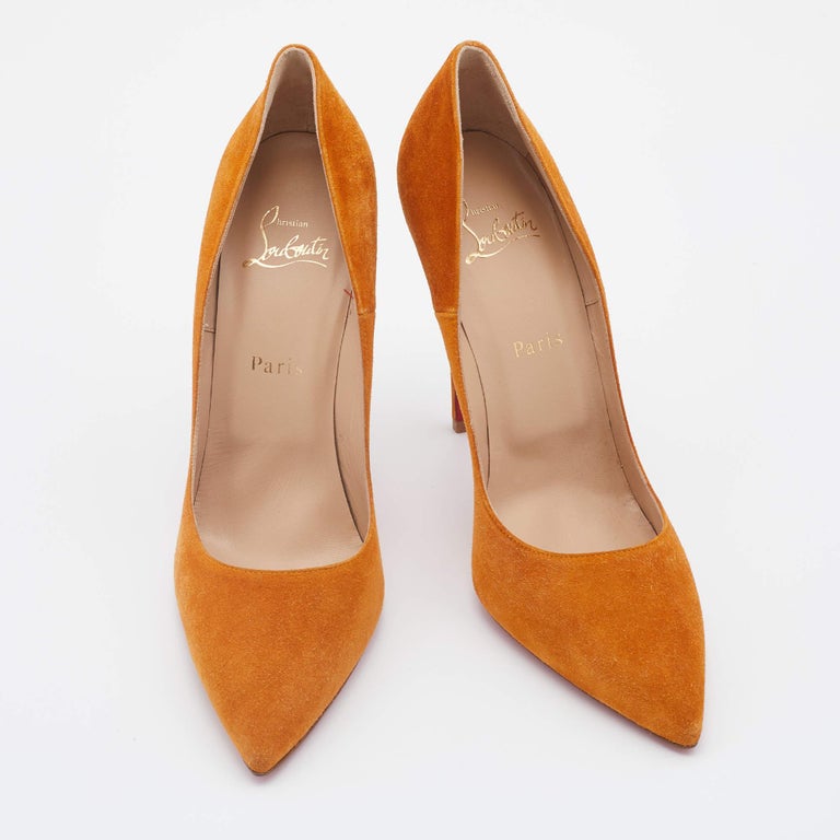 Christian Louboutin Mustard Yellow Suede So Kate Pumps Size 40 For Sale ...