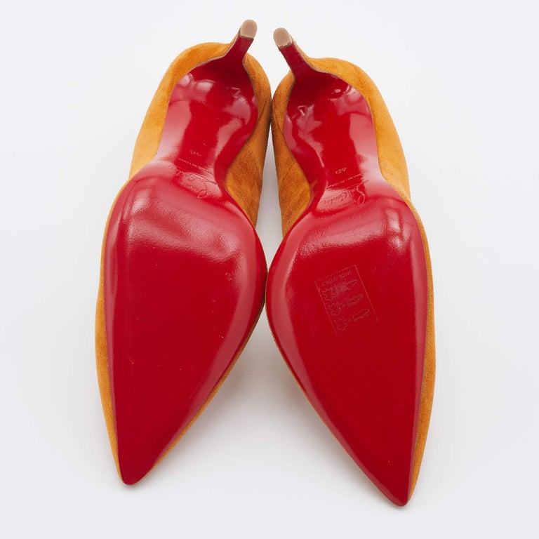 Christian Louboutin Mustard Yellow Suede So Kate Pumps Size 40 For Sale ...