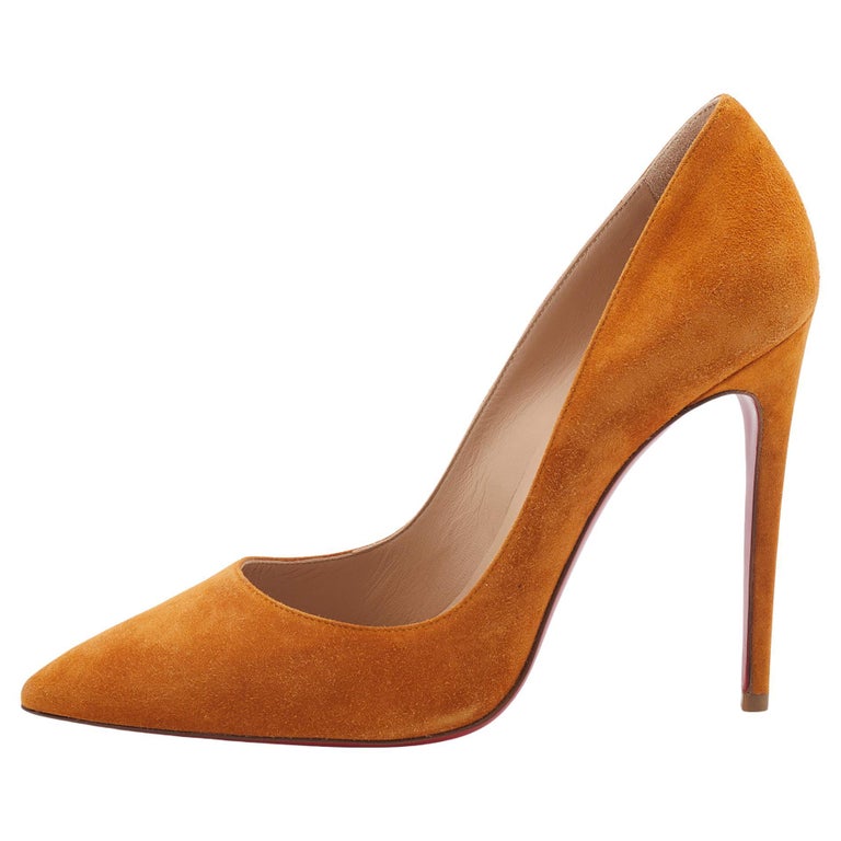 Christian Louboutin Mustard Yellow Suede So Kate Pumps Size 40 For Sale ...